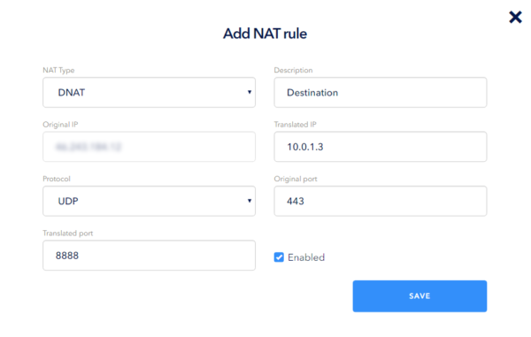 How to Configure NAT for Routed Networks in Control Panel