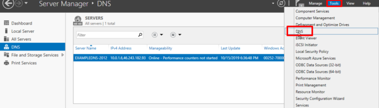Configuring a DNS server on Windows Server 2012 or later - Serverspace.io