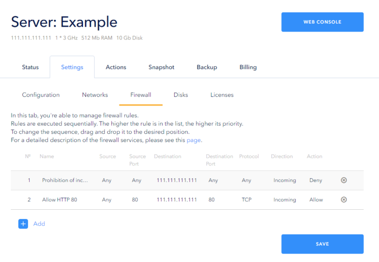 How to Configure a Server Firewall via Control Panel (No Extra Cost)