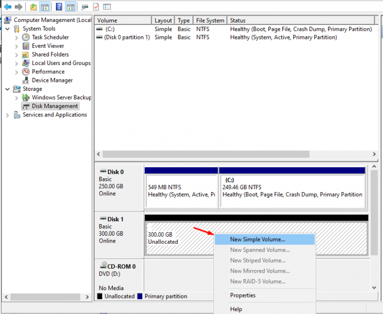 So erhöhen Sie den Speicherplatz auf Windows Server 2022 - Serverspace