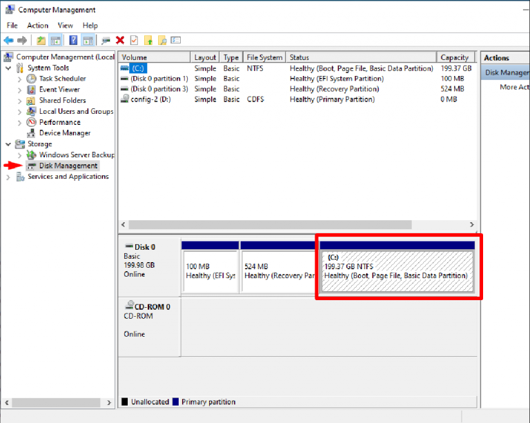 How to increase disk space on Windows Server 2022 - Serverspace