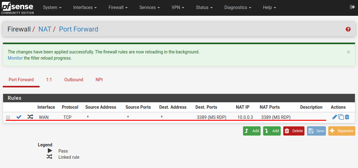 How To Configure Port Forwarding And Routing In Pfsense Firewall