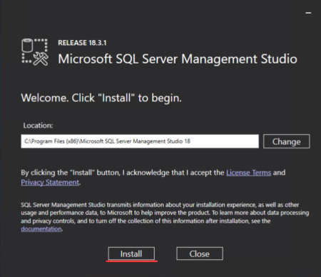 Comment installer SQL Server Management Studio | Serverspace