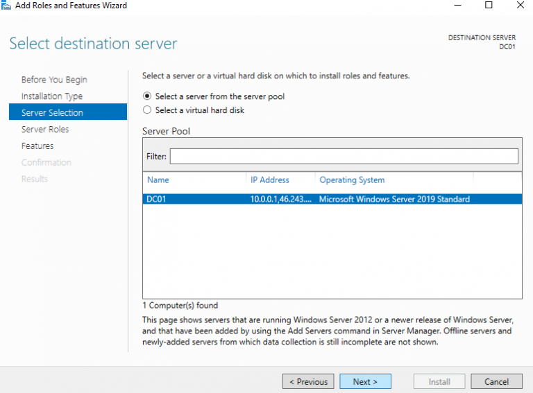 Installing Active Directory on Windows Server 2019 | Serverspace