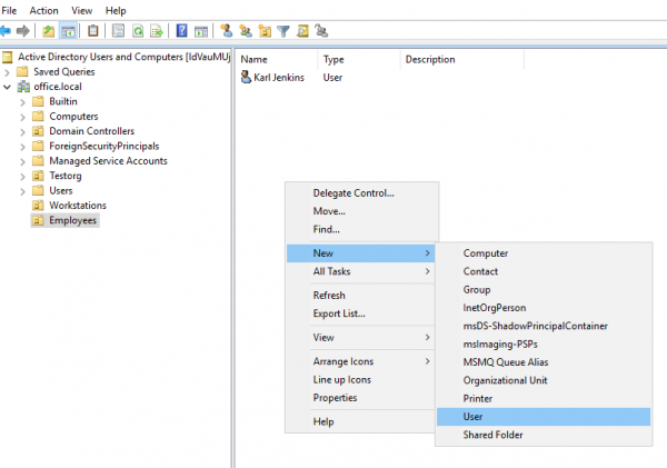 Managing User Accounts in Active Directory: Part 1 - Creating and ...