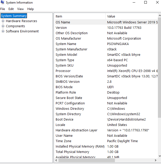 Windows Run Commands Sheet Serverspace