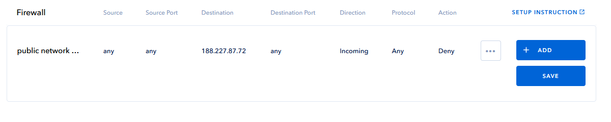 How to create private LAN via Serverspace client area