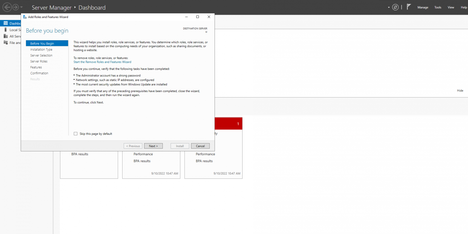 How to install .NET framework in Windows Server