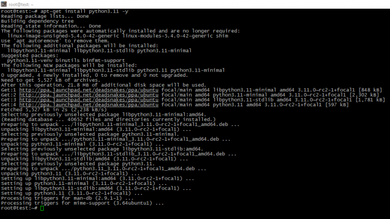 Install Python (latest version) on Ubuntu 20.04