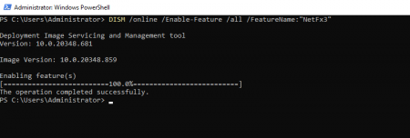 How to install .NET framework in Windows Server