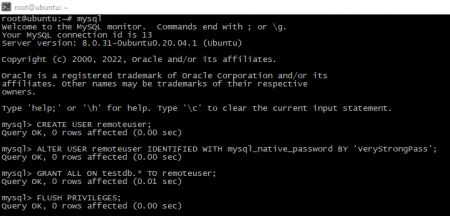 Comment autoriser l'accès à distance au MySQL serveur - Serverspace. Et