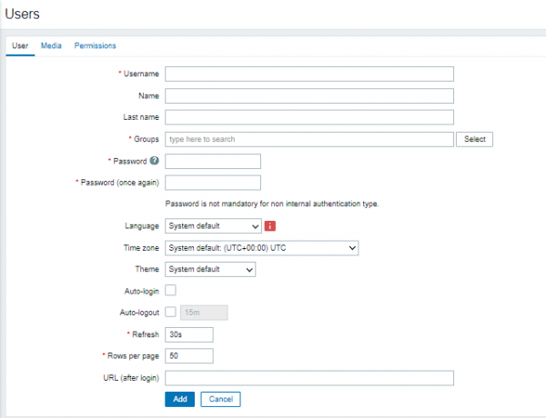 Creating And Configuring Zabbix Users User Groups And User Roles