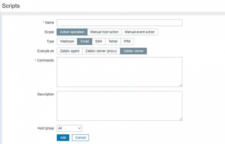Comment configurer des commandes et des scripts à distance dans Zabbix ... Comment configurer des commandes et des scripts à distance dans Zabbix ...