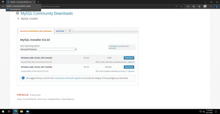 Instalar MySQL Windows Server - Serverspace. Y