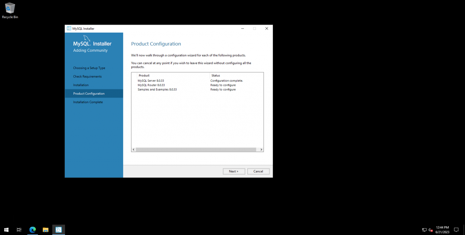 Instalar MySQL Windows Server - Serverspace. Y