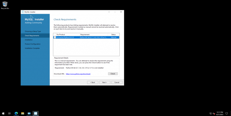 Instalar MySQL Windows Server - Serverspace. Y