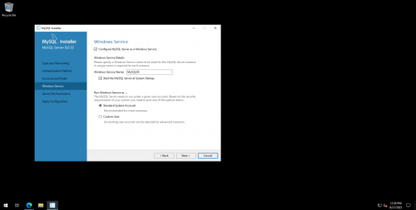 Instalar MySQL Windows Server - Serverspace. Y