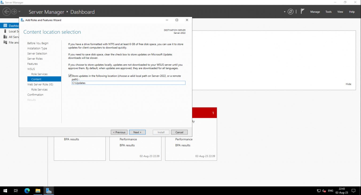 How to Install and Configure WSUS on Windows Server 2022 | Step-by-Step ...