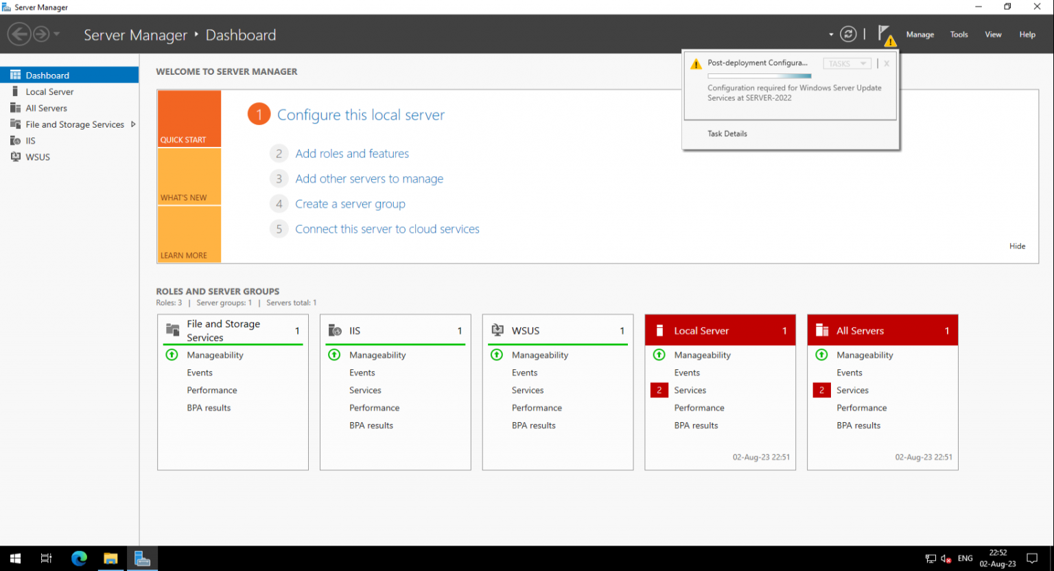 Cómo instalar y configurar WSUS en Windows Server 2022 | Guía de ...