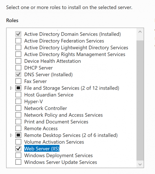 Configurar IIS Servidor web activado Windows Server