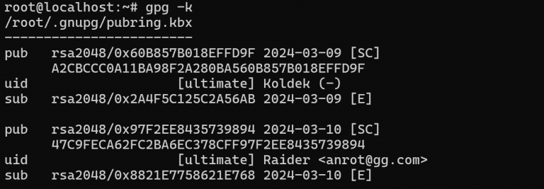 Uso de clave GPG | Serverspace Tutoriales