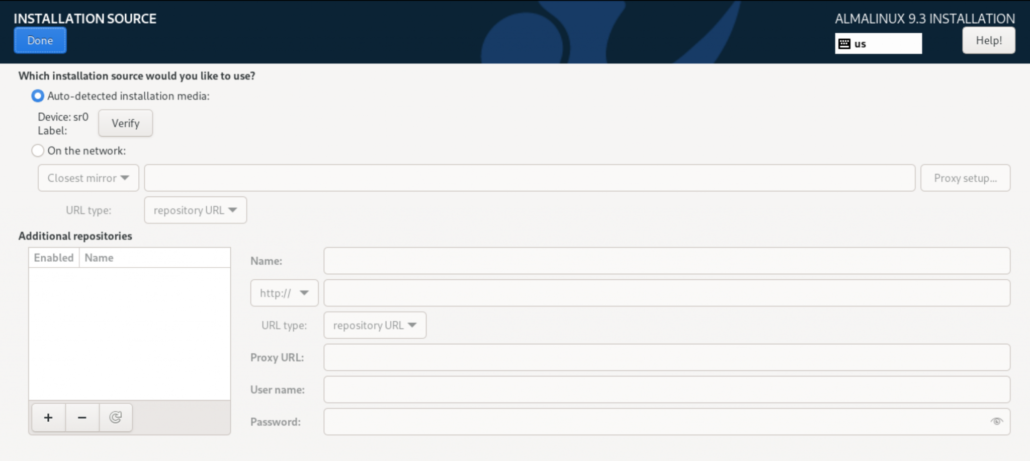 Installer et configurer Alma Linux - Serverspace. Et