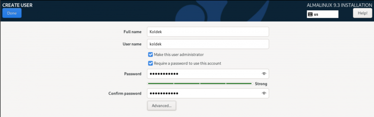 Installer et configurer Alma Linux - Serverspace. Et